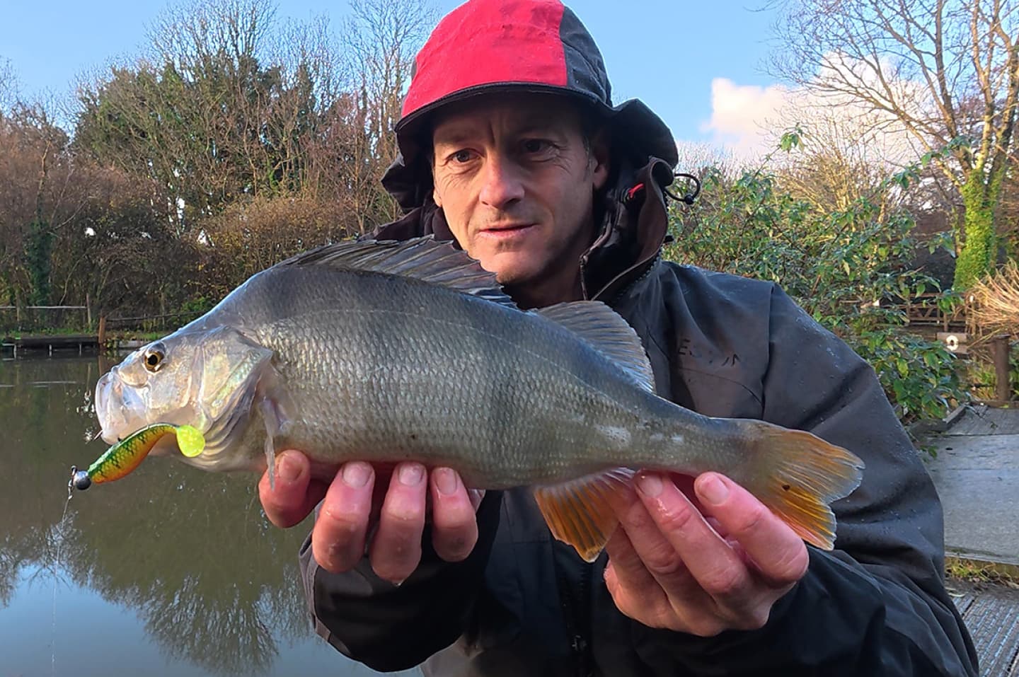 Lure Fishing for Specimen Perch on Commercial Fisheries in Winter ...